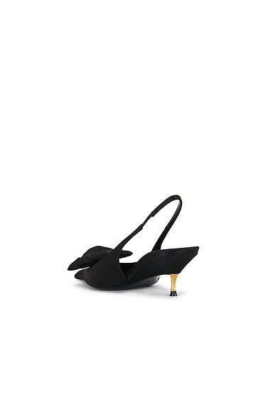 Saint Laurent Dakota Slingback Kitten Heel Pumps
