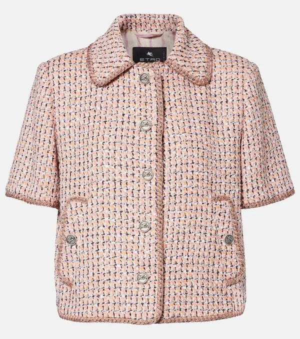 Etro Cropped Tweed Jacket