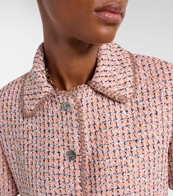 Etro Cropped Tweed Jacket