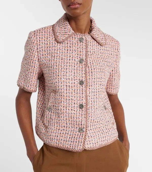 Etro Cropped Tweed Jacket