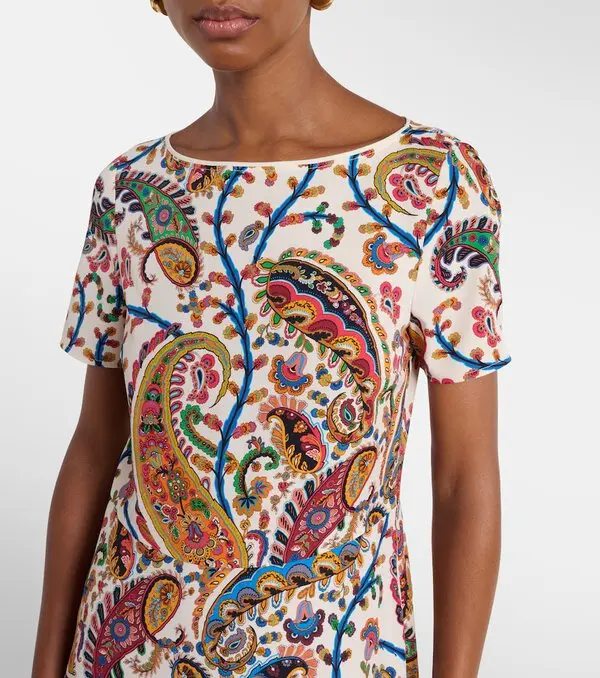 Etro Printed Midi Dress - Multicoloured