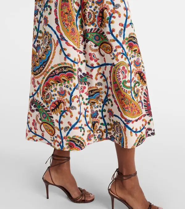 Etro Printed Midi Dress - Multicoloured