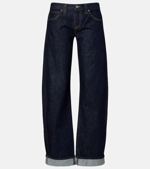Khaite Karo Barrel-leg Jeans - Blue
