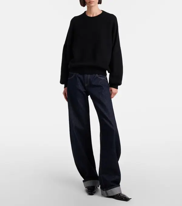 Khaite Karo Barrel-leg Jeans - Blue