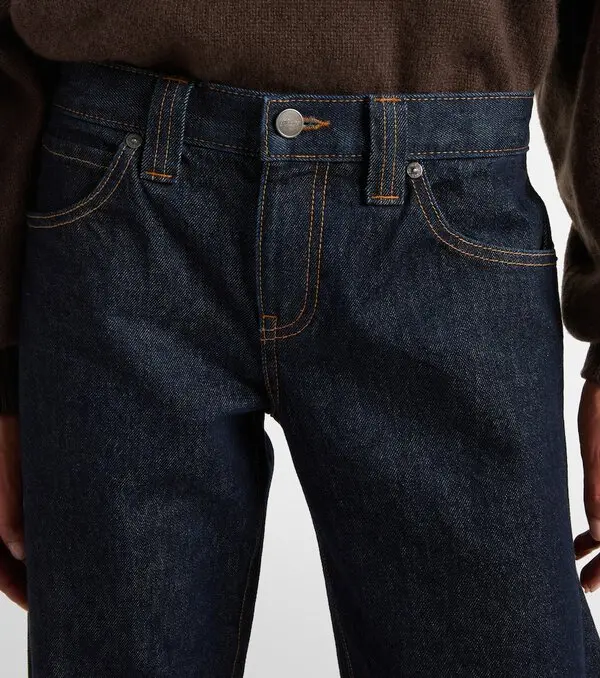 Khaite Karo Barrel-leg Jeans - Blue