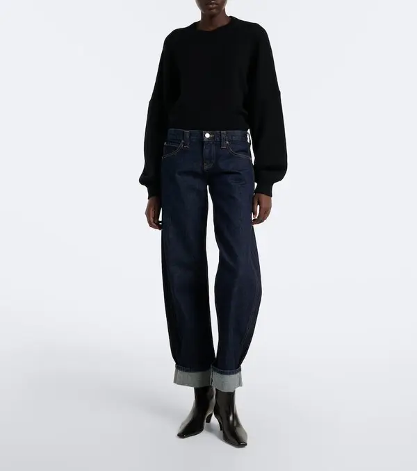Khaite Karo Barrel-leg Jeans - Blue