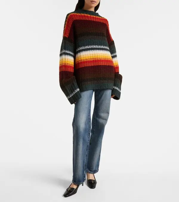 Khaite Yanis Striped Cashmere Sweater - Multicoloured