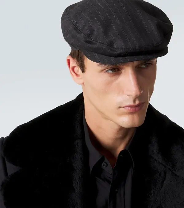 Dolce & Gabbana Striped Wool Cap