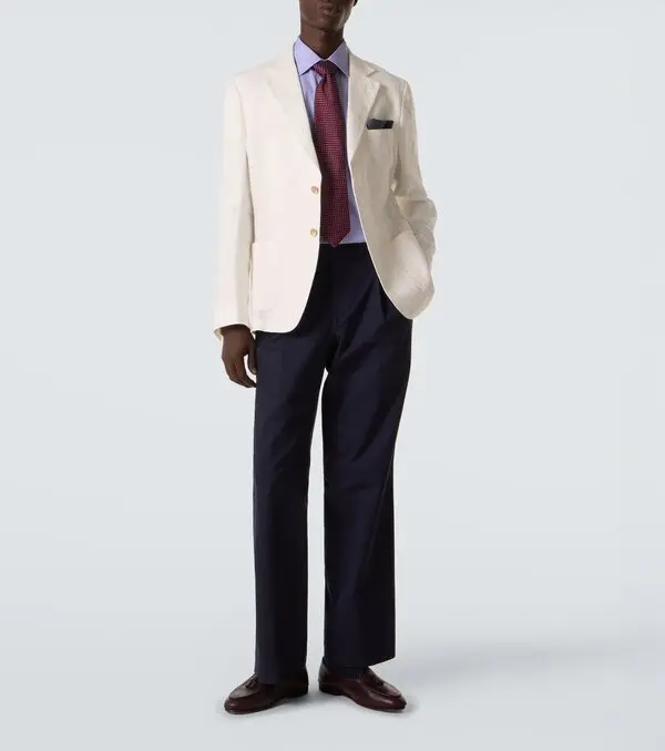 Charvet Checked Cotton Poplin Shirt