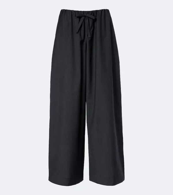 TOTEME Wool Wide-leg Trousers - Grey