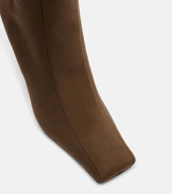 Stella McCartney Knee-high Square Toe Zip-up Boots