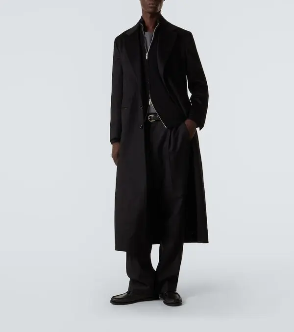 SAMAN AMEL Wool And Cashmere Overcoat