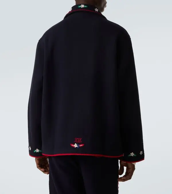 BODE Embroidered Wool Jacket