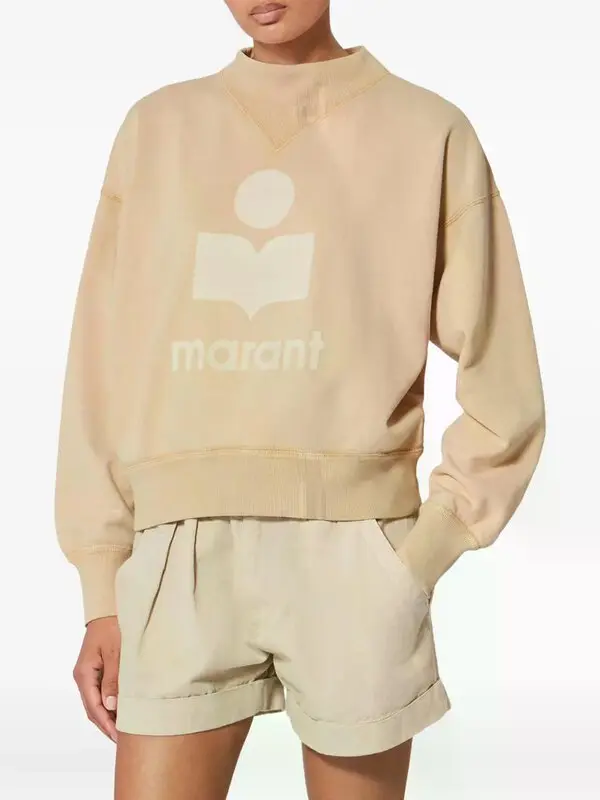 MARANT ETOILE Moby Logo Sweatshirt - Neutrals