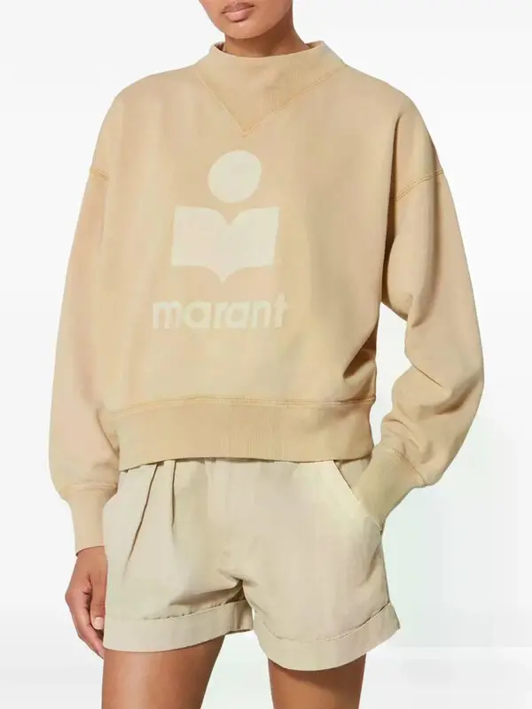MARANT ETOILE Moby Logo Sweatshirt - Neutrals