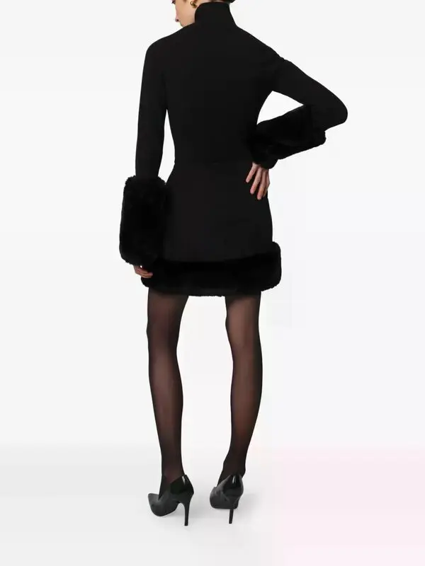 Apparis Meadow Faux-fur Trimmed Mini Skirt