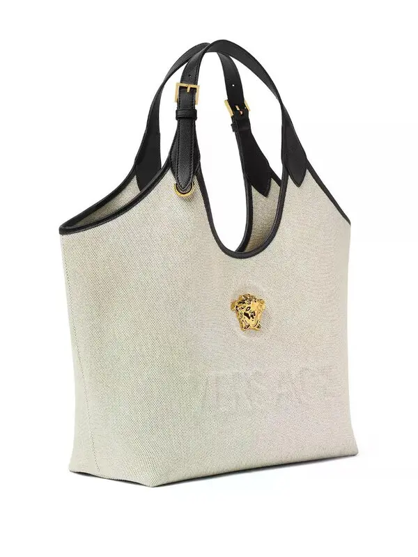 Versace Medusa Emblem Tote Bag - Neutrals