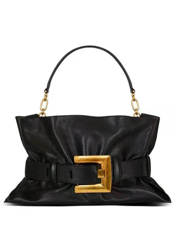 Balmain Medium Anthem Shoulder Bag - Black
