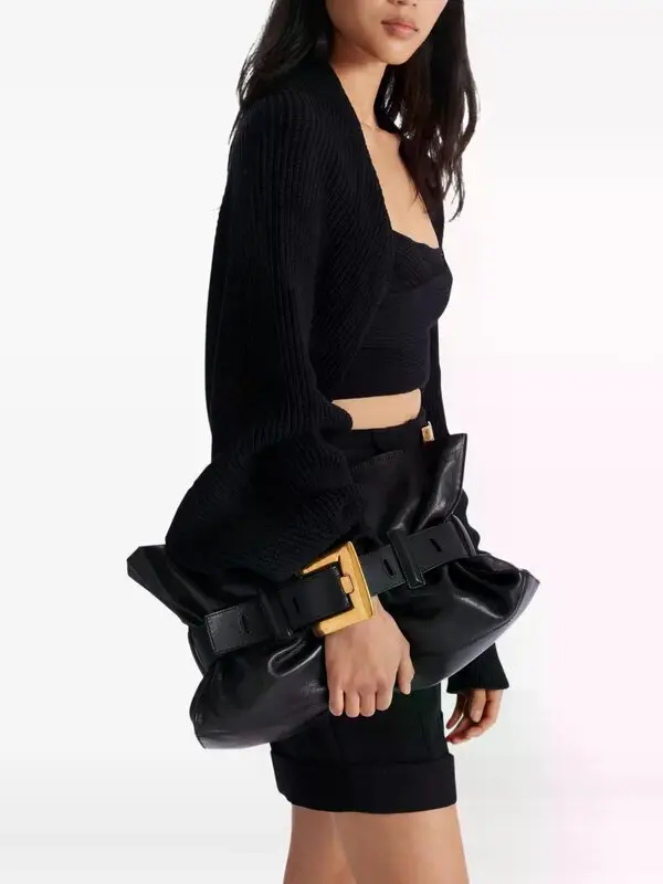 Balmain Medium Anthem Shoulder Bag - Black