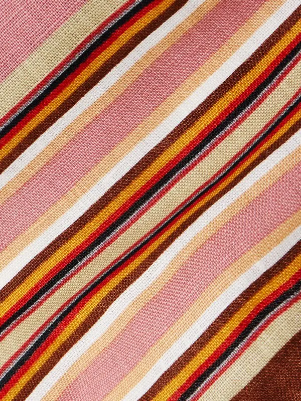 Faithfull The Brand Ebbe Shirred Striped Linen Bandeau Top - Multi