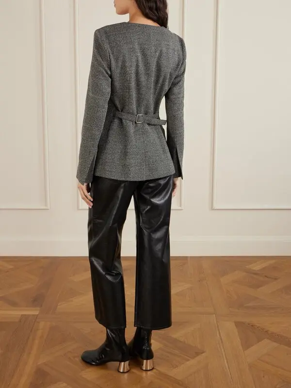 Proenza Schouler Annemarie Mélange Wool-blend Tweed Jacket - Gray