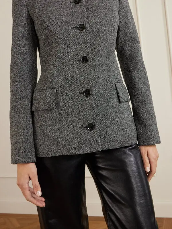 Proenza Schouler Annemarie Mélange Wool-blend Tweed Jacket - Gray
