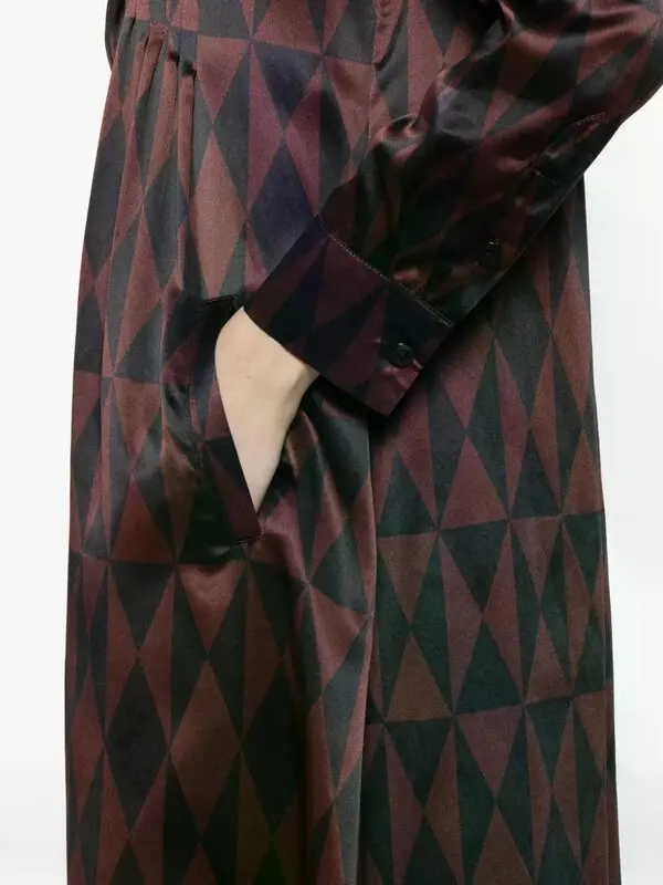 Cynthia Rowley Geometric Print Midi Dress