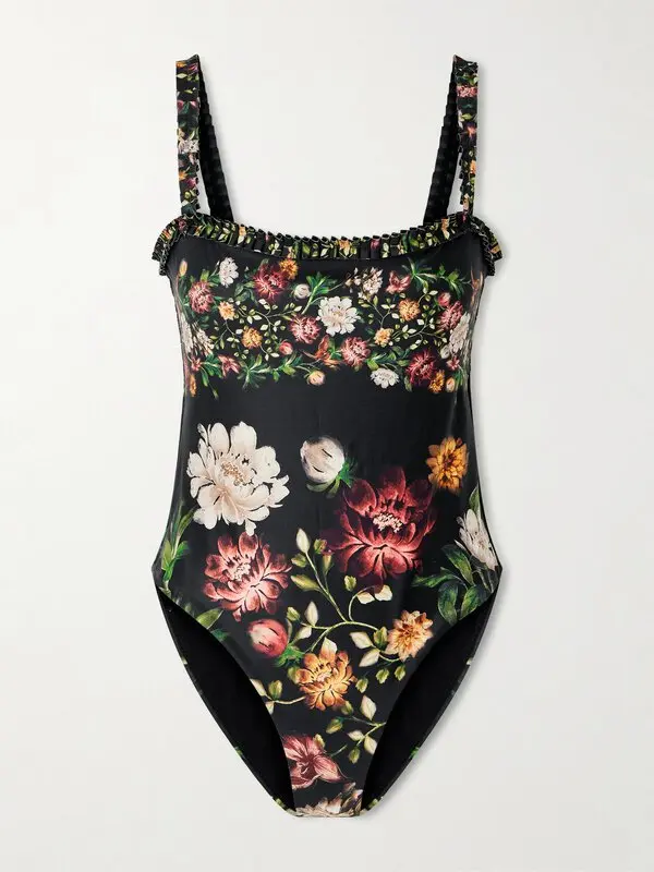 Agua Bendita Limón Paramo Floral-print Swimsuit - Multi