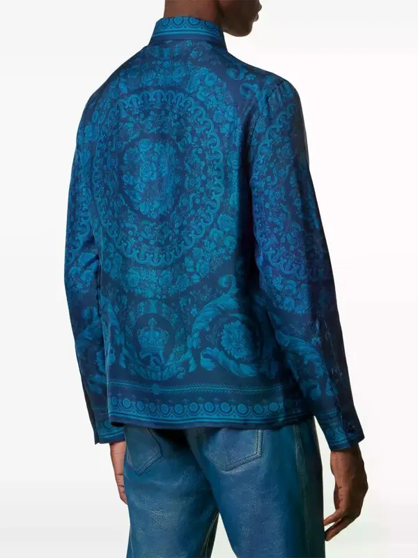 Versace Barocco-print Buttoned Shirt