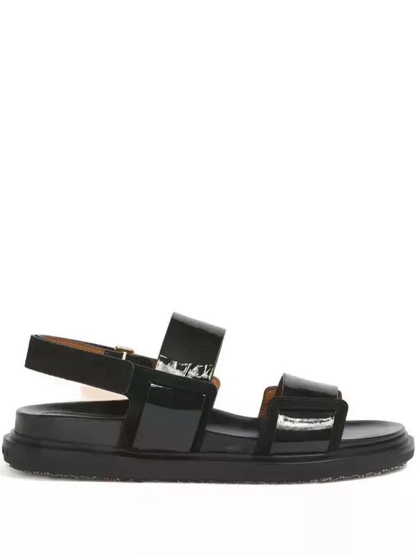 Marni Fussbett Double-strap Sandals - Black