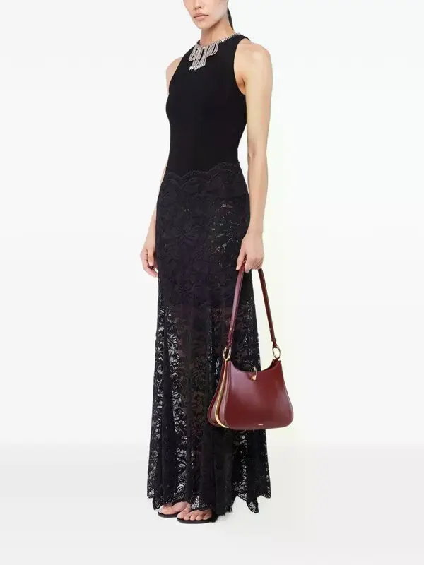 Rabanne Sleeveless Jewelled Top - Black