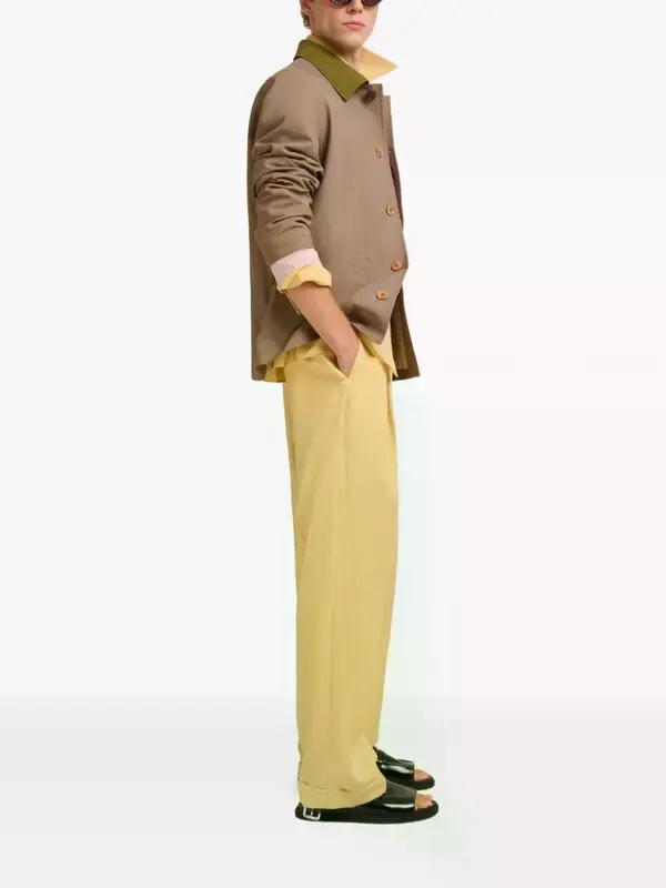 Marni Contrast-collar Pocket Shirt Jacket