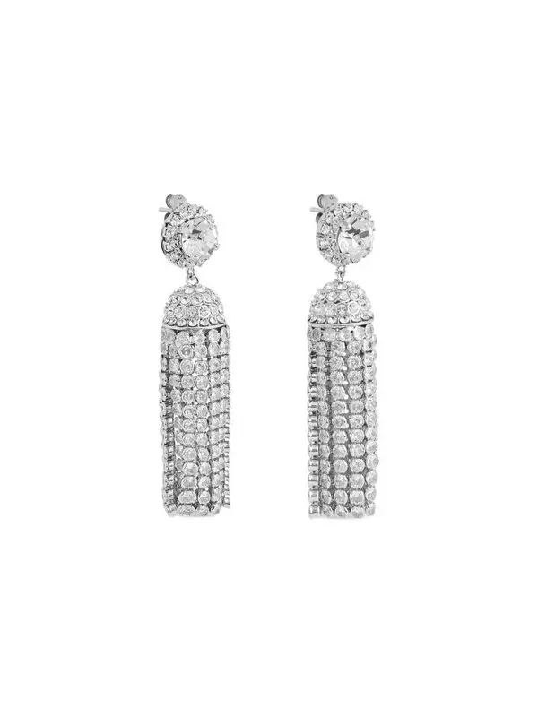 Rabanne Crystal-embellished Tassel Earrings
