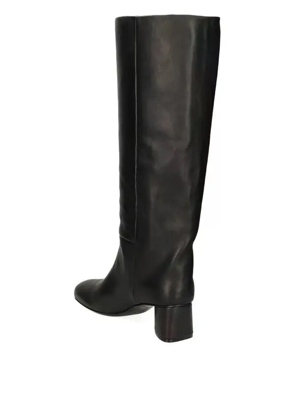 VIC MATIE Block-heel Leather Knee-high Boots