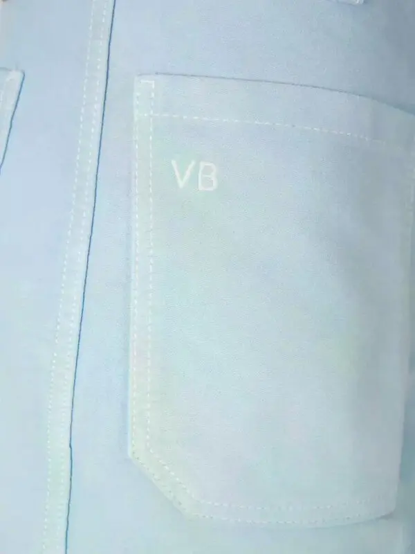 Victoria Beckham Patch-pocket Flared Jeans - Blue