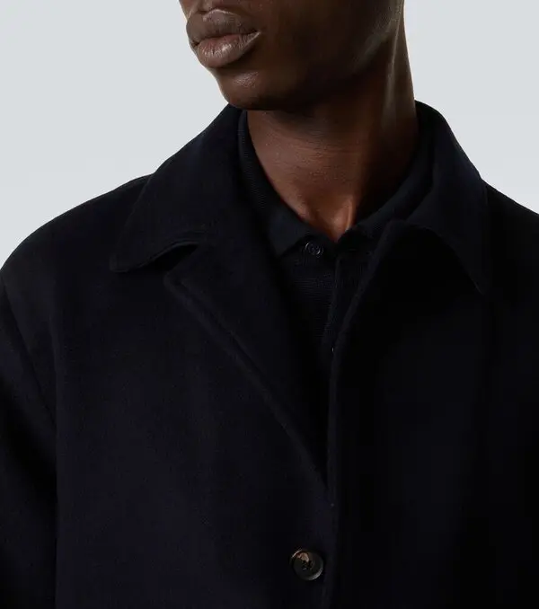 SAMAN AMEL Belted Wool Overcoat