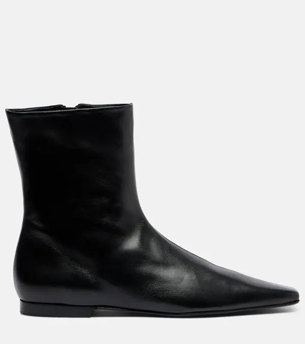 TOTEME Leather Ankle Boots