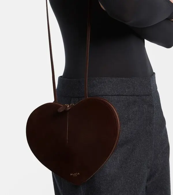 Alaïa Le Cour Heart Shoulder Bag - Brown