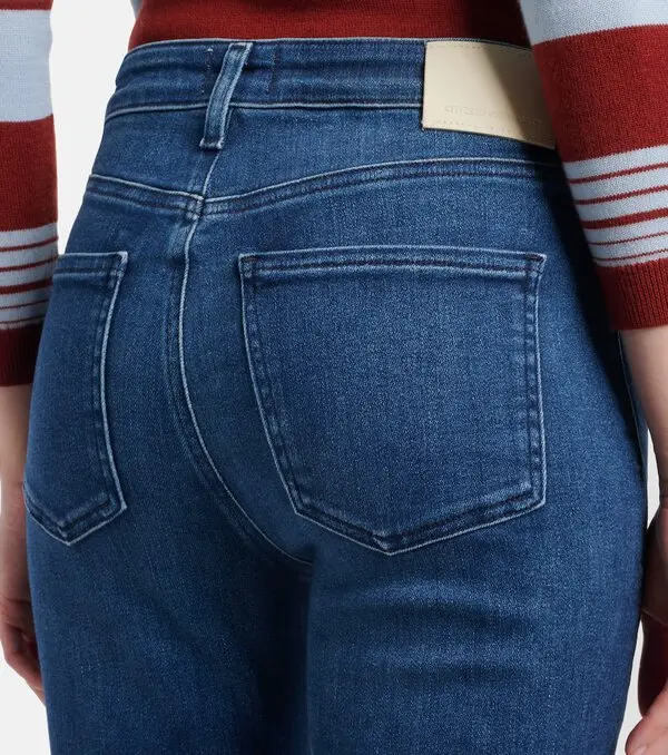 Citizens Of Humanity Lilah Flare High-rise Flared Jeans - Blue