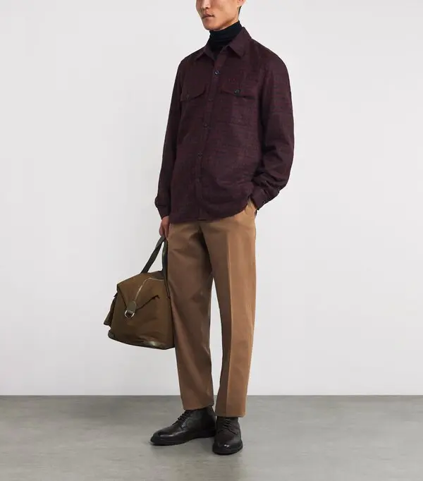 Isaia Houndstooth Overshirt