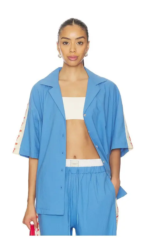 ARAMINTA JAMES Lobster Shirt - Blue