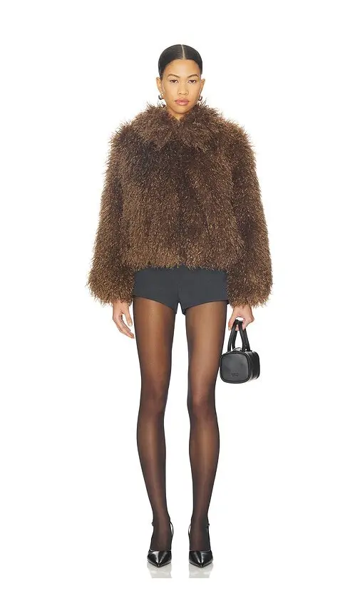 Astr The Label Kamrath Faux Fur Jacket
