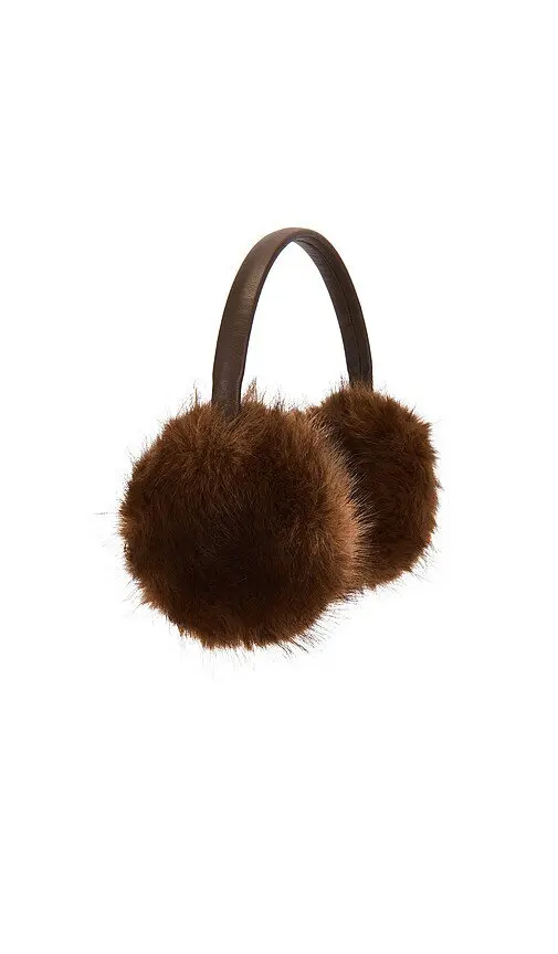 Adrienne Landau The Vee Earmuff - Brown