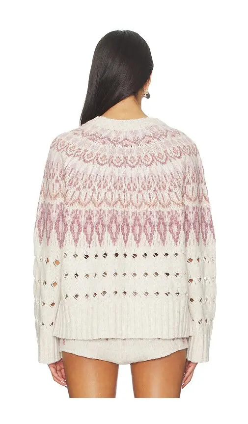 Steve Madden Suzette Fair Isle Knit Sweater