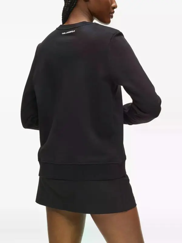Karl Lagerfeld Ikon Choupette Sweatshirt - Black