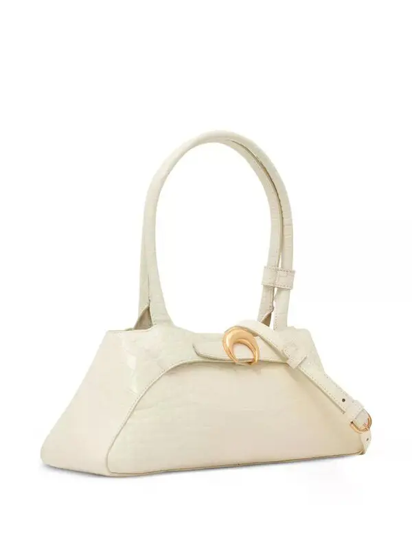 MARINE SERRE Medium Aurora Crocodile-embossed Tote Bag