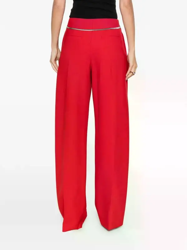 Sportmax Pleated Front Wide Leg Trousers