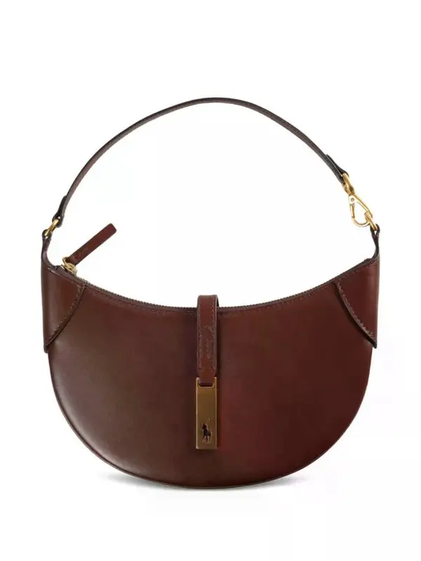 Polo Ralph Lauren Mini Leather Shoulder Bag - Brown