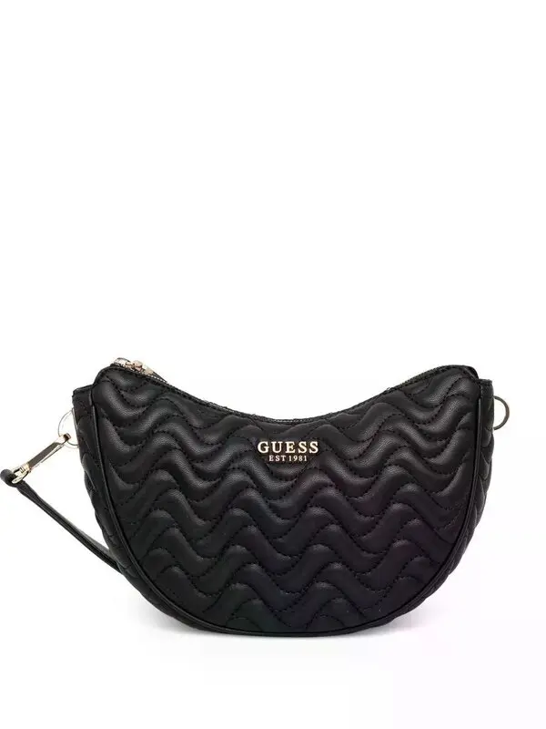 Guess Quilted Chain Bag - Black