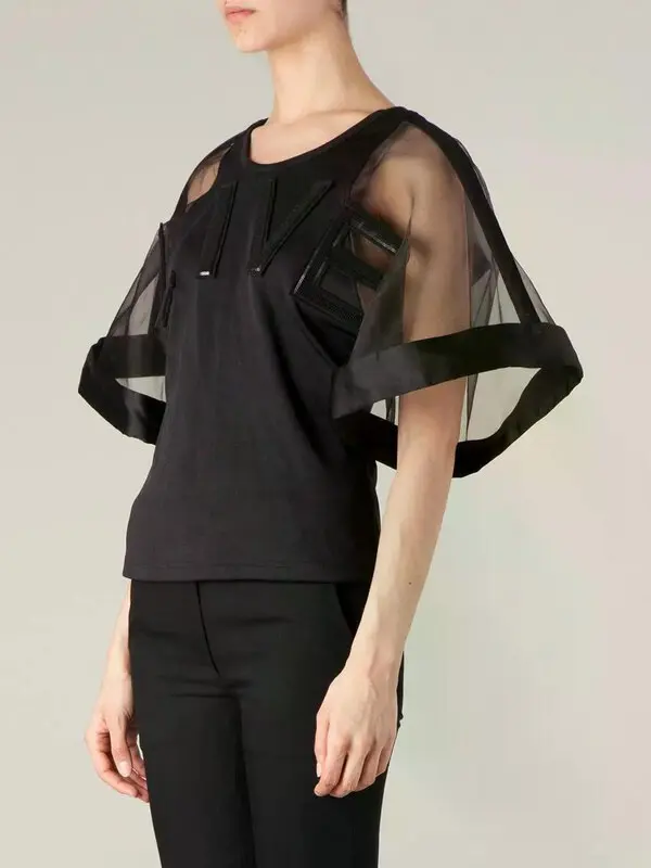 Undercover Live' Sheer Sleeve Top